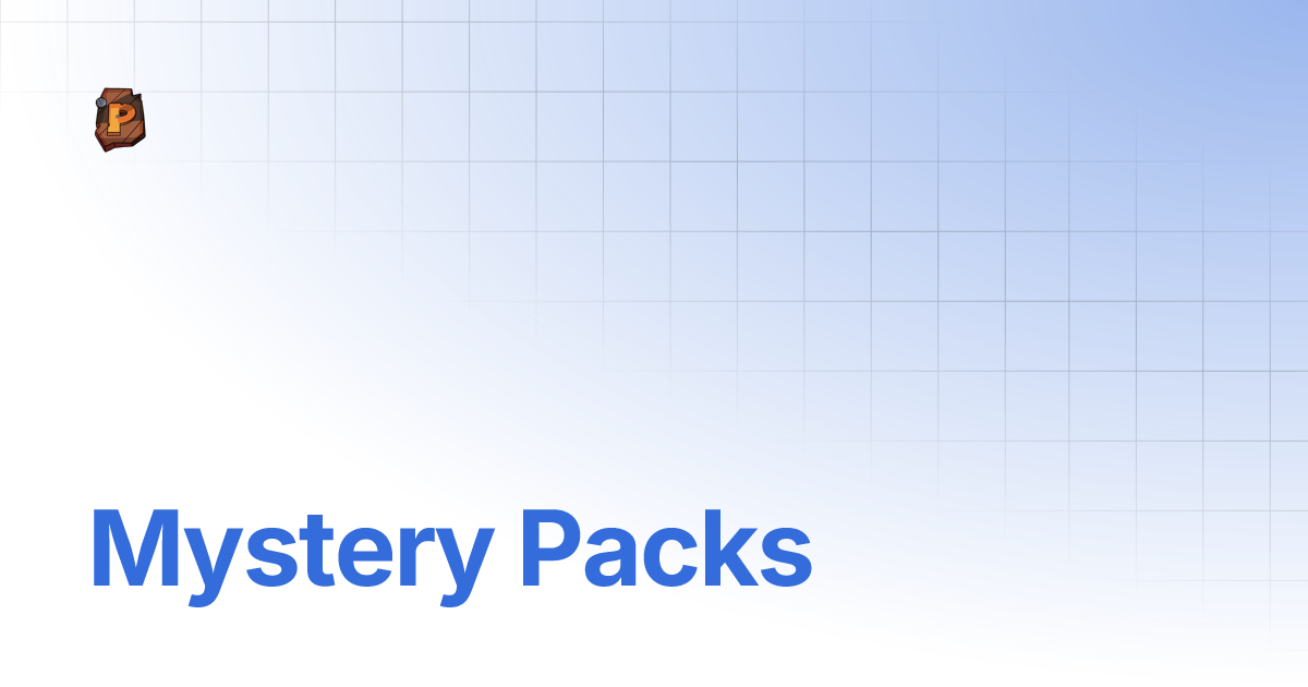 Mystery Packs | Pixudi